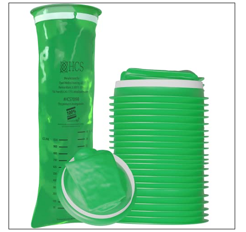 N: BAG EMESIS BIODEGRADABLE GREEN W/TWIST CLOSURE - 206906
