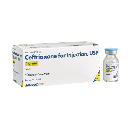 N: CEFTRIAXONE SODIUM 1GM INJECT SANDOZ - 256861