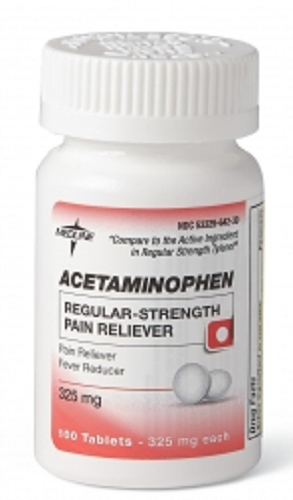 N: ACETAMINOPHEN 325MG TABLETS 100CT - 289684