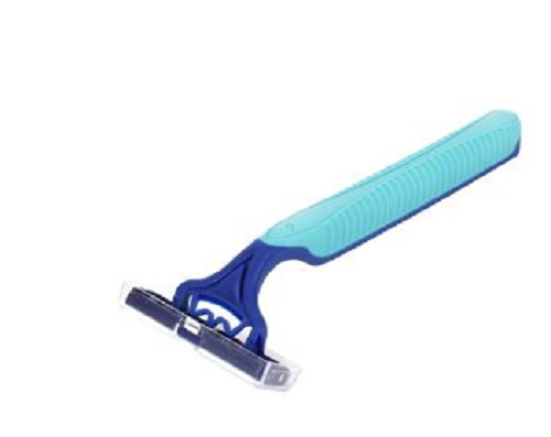 N: RAZOR TWIN BLADE PREMIUM DISPOSABLE W/LUBE STRIP BLUE - 346376