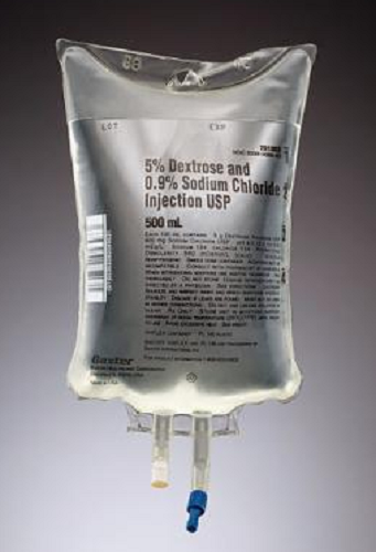N: SOLUTION DEXTROSE 5% 500ML .9% SODIUM CHLORIDE INJECTION - 605055