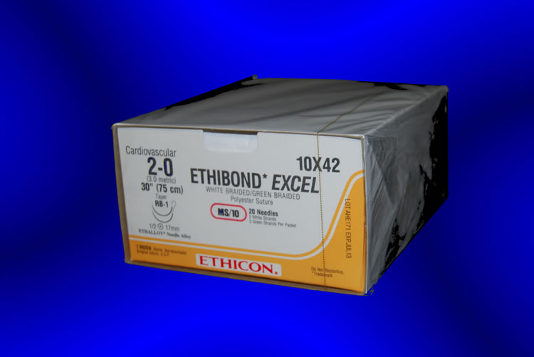 N: SUTURE ETHIBOND EXCEL 5 V-37 GREEN BRAIDED 4-30IN SINGLE - 444208